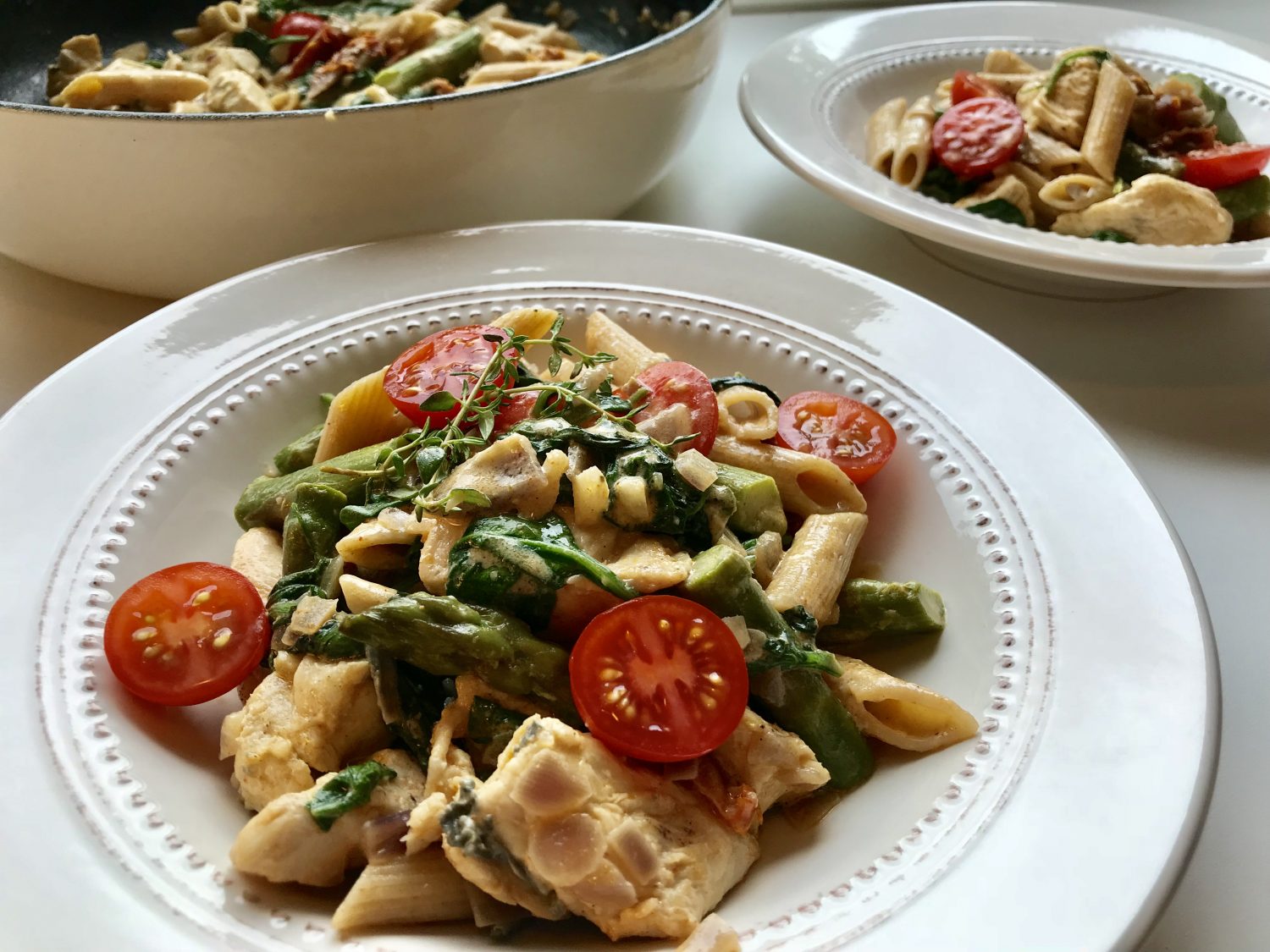 Pasta med kylling i creamy blue cheese saus – Henriettes matblogg
