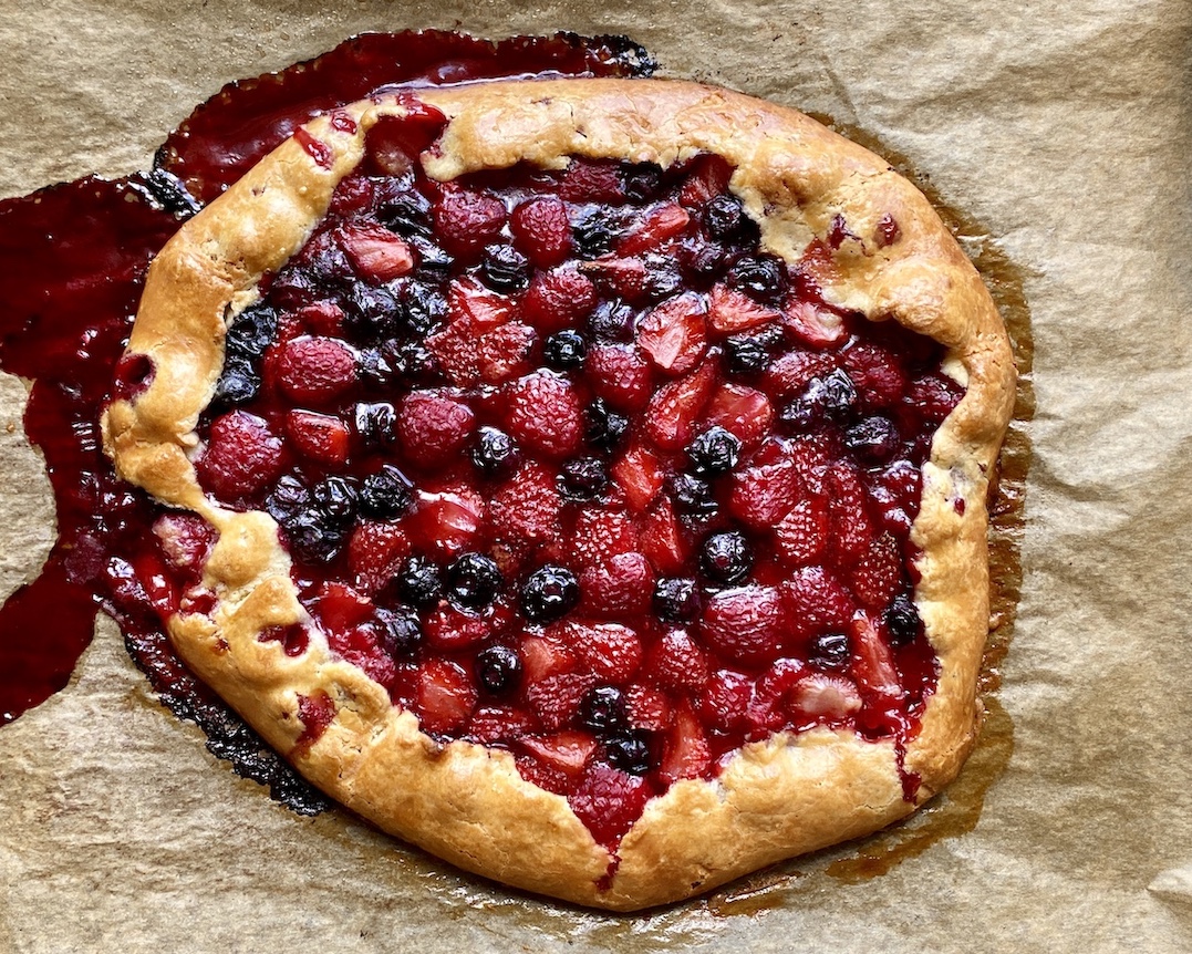 Galette med 3 sorter bær – Henriettes matblogg